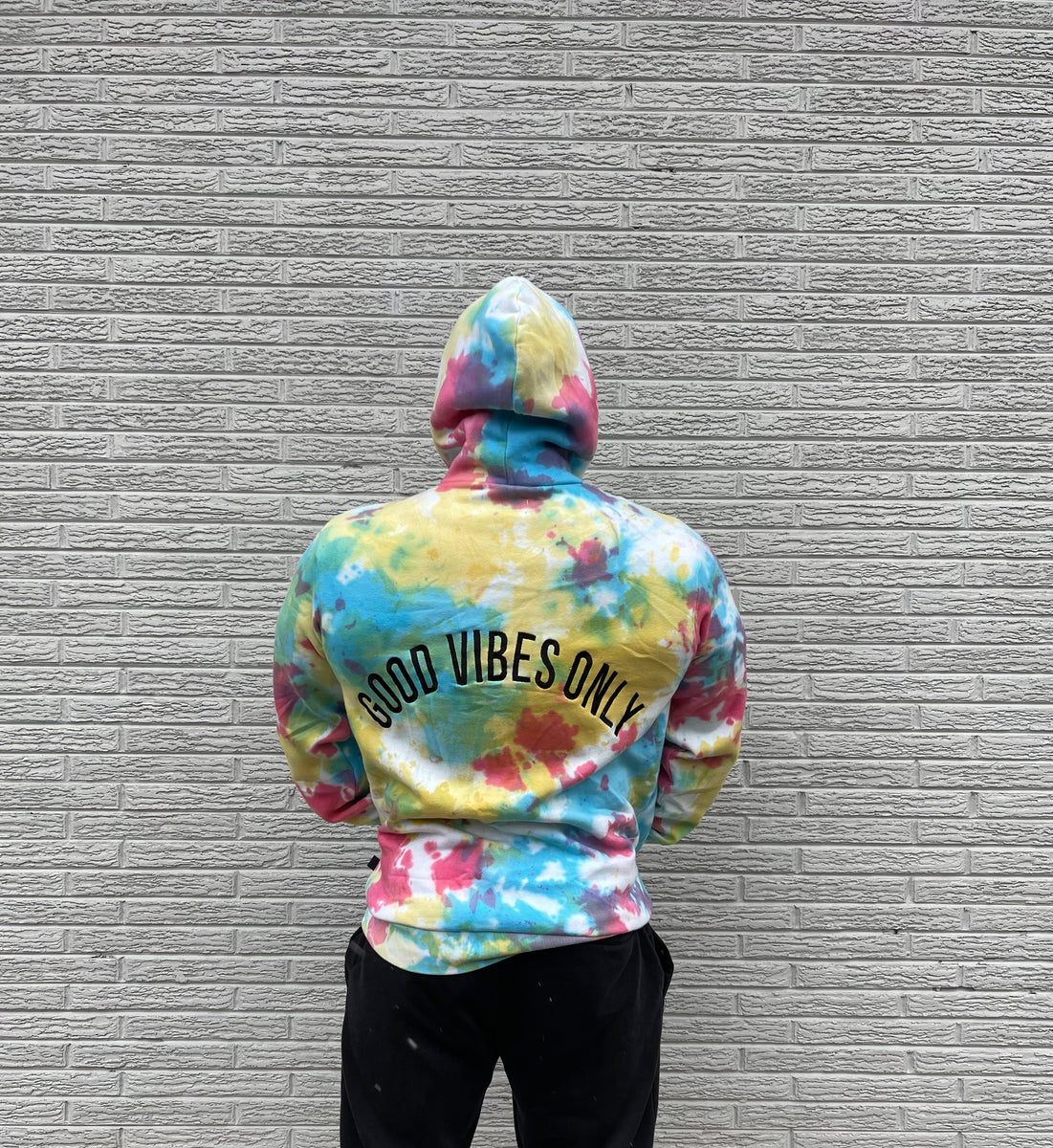 “GOOD VIBES ONLY” tye dye Hoodie – ENSPIRE BRAND